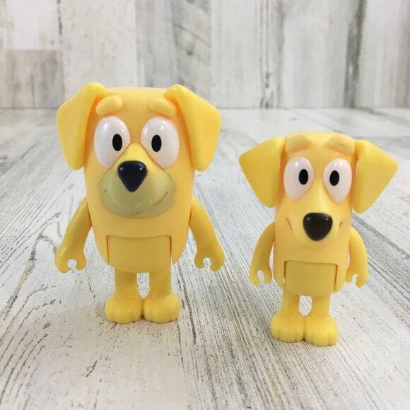 moose toys | Toys | Bluey Friend Lucky And Luckys Dad Yellow Lab Dog ...